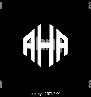 Polygon AHA letter logo design vector template Stock Vector Image & Art ...