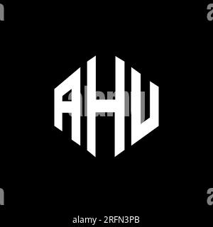 AHU, AHU logo, AHU letter, AHU polygon, AHU hexagon, AHU cube, AHU ...