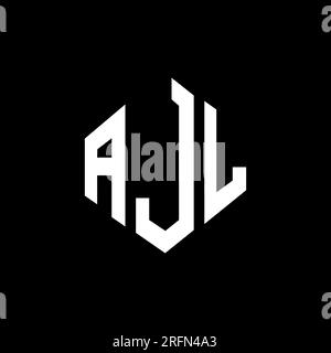 AJL letter logo design with polygon shape. AJL polygon and cube shape ...