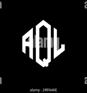 AQL letter logo design with polygon shape. AQL polygon and cube shape ...