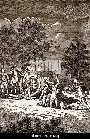 GREAT PLAGUE OF LONDON (1665-1666) Contemporary woodcut. Communal ...