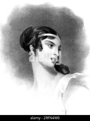 Fanny Kemble (1809-1893), 19th-century British theatre actress, popular ...