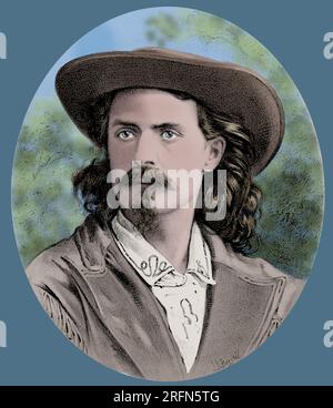 Buffalo Bill - American soldier, bison hunter, and showman - Portrait ...