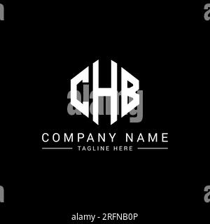 CHB letter logo design with polygon shape. CHB polygon and cube shape ...