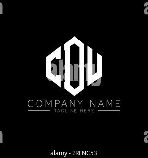 CDU letter logo design with polygon shape. CDU polygon and cube shape ...