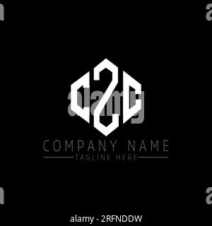 CZC letter logo design with polygon shape. CZC polygon and cube shape ...