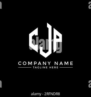 CJP letter logo design with polygon shape. CJP polygon and cube shape ...