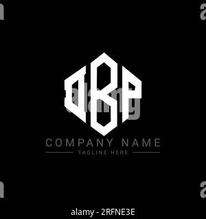 DBP letter logo design with polygon shape. DBP polygon and cube shape ...