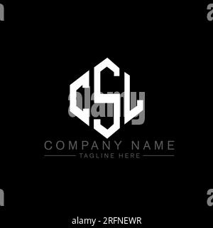 CSL letter logo design with polygon shape. CSL polygon and cube shape ...