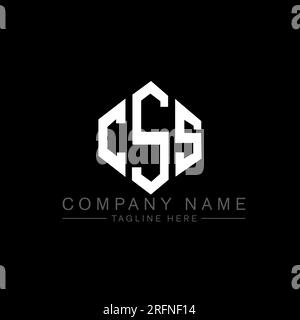 CSS letter logo design with polygon shape. CSS polygon and cube shape logo design. CSS hexagon ...