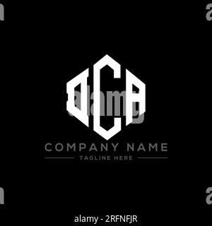 DCA letter logo design with polygon shape. DCA polygon and cube shape ...