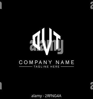 DVT letter logo design with polygon shape. DVT polygon and cube shape ...