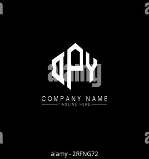 DPY letter logo design with polygon shape. DPY polygon and cube shape ...
