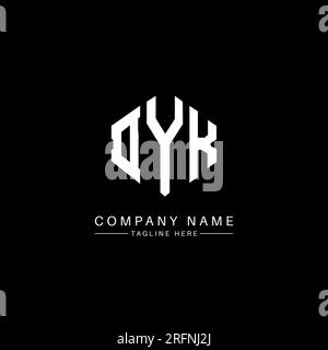 DYL letter logo design with polygon shape. DYL polygon and cube shape ...