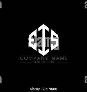 EIS letter logo design with polygon shape. EIS polygon and cube shape ...