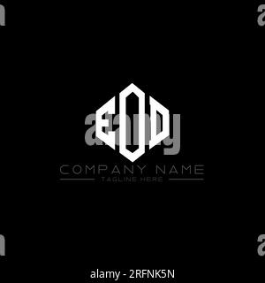 EOD letter logo design with polygon shape. EOD polygon and cube shape ...