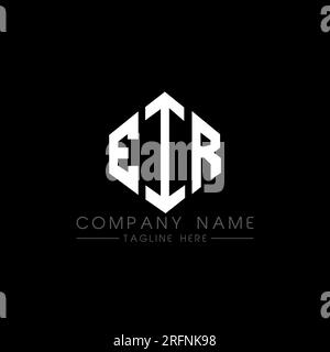 EIR letter logo design with polygon shape. EIR polygon and cube shape ...