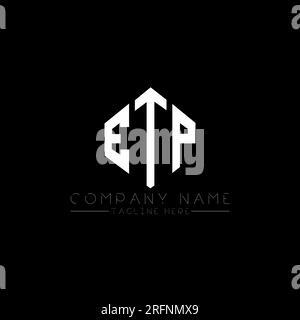 ETP letter logo design with polygon shape. ETP polygon and cube shape ...