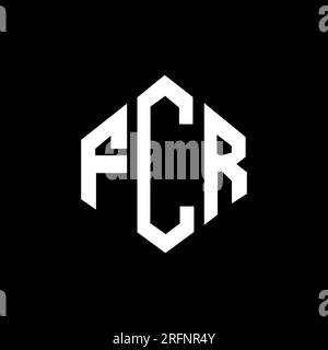 FCR letter logo design with polygon shape. FCR polygon and cube shape ...