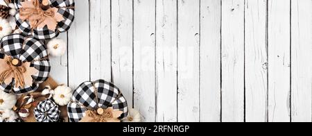 Modern farmhouse thanksgiving decor. Border with black and white ...