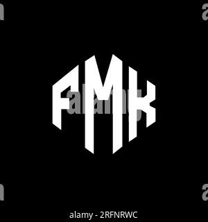 FMK letter logo design with polygon shape. FMK polygon and cube shape ...