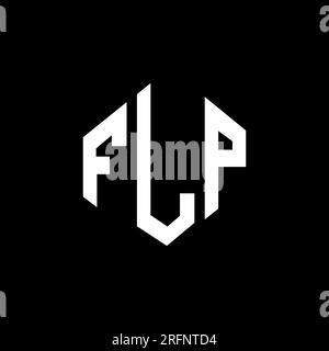 FLP letter logo design with polygon shape. FLP polygon and cube shape ...