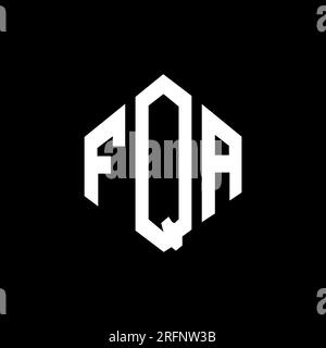 FQA letter logo design with polygon shape. FQA polygon and cube shape ...