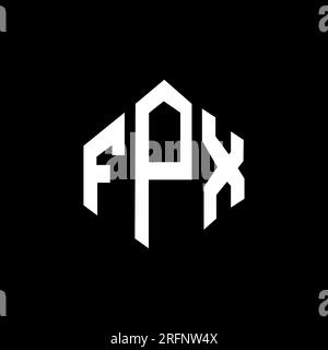 FPX letter logo design with polygon shape. FPX polygon and cube shape ...