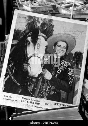 Souvenir photograph of The Cisco Kid (Duncan Renaldo), star of the ...