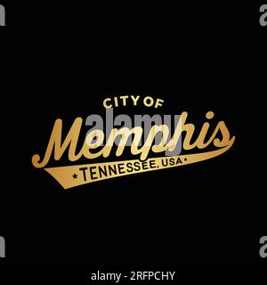 Memphis, Tennessee lettering design. Memphis typography design. Vector ...