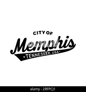 Memphis, Tennessee lettering design. Memphis typography design. Vector ...