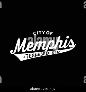 Memphis, Tennessee lettering design. Memphis typography design. Vector ...