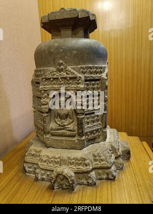 Buddhist Stupa. Pataliputra, Patna, Bihar, 12th century AD Stock Photo ...