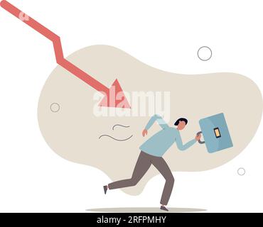 Stock market crash, investing failure, price drop, recession ...