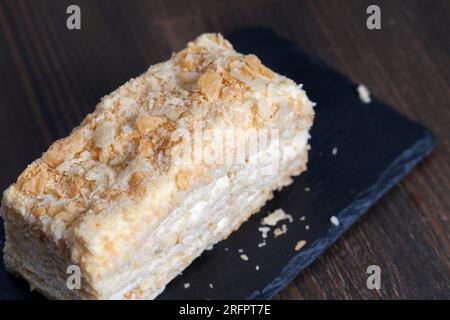 multi layered buttercream cake, puff pastry sweet cake ready to eat ...