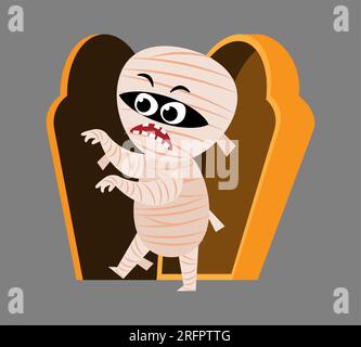 Egyptian man dead body, mummification process first stage, vector ...