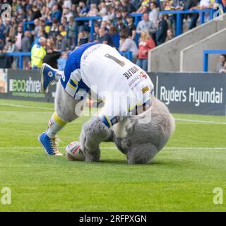 Wolfie Warrington Wolves mascot ahead of the Betfred Challenge Cup ...