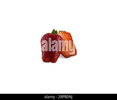 fresh stawberry isolated on white back ground Stock Photo - Alamy
