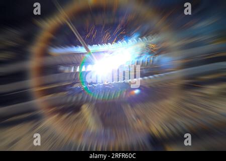 electric spark industrial creative picture Stock Photo - Alamy
