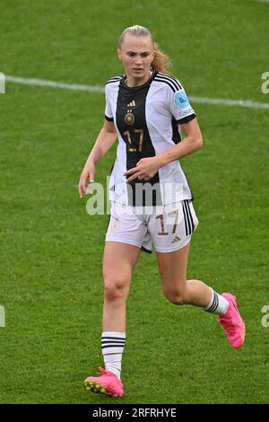 Paulina Bartz (17) of Germany pictured during a female soccer game between the national women ...
