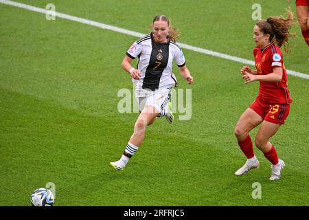 Sophie Nachtigall (7) of Germany pictured during a female soccer game between the national women ...