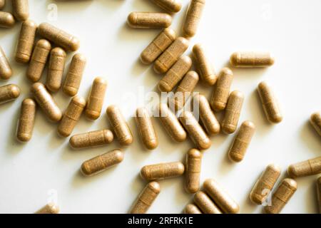 Iron supplement pills. Iron is used to treat anemia due to iron ...
