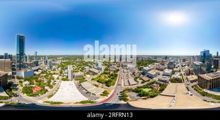 360° view of Aerial 360 photo Downtown Austin Texas USA - Alamy