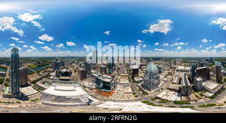 360° view of Aerial 360 photo Downtown Austin Texas and Butler Metro ...