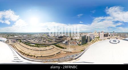 360° view of Aerial 360 panorama equirectangular photo of Brooklyn New ...