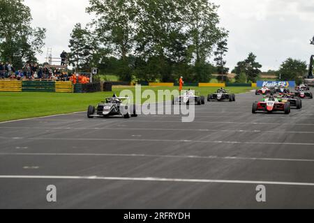 Grid Form For The British Formula 4 Championship Croft Stock Photo - Alamy