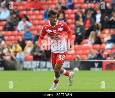 Theo Chapman #38 of Barnsley during the Carabao Cup match Barnsley vs ...