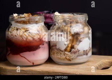 Spoiled yogurt with mold and sour taste, dangerous spoiled dairy ...