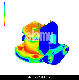 three-dimensional, stress, geometry, mechanic, analysis, 3d, engine, engineering, calculation ...