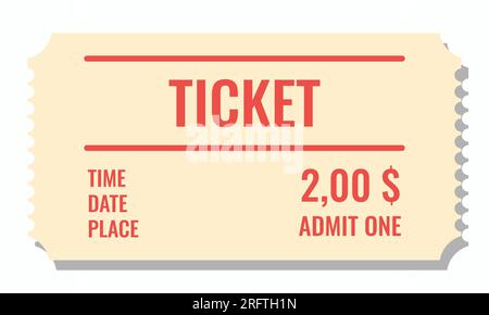 retro coupon, ticket. retro sticker Stock Vector Image & Art - Alamy